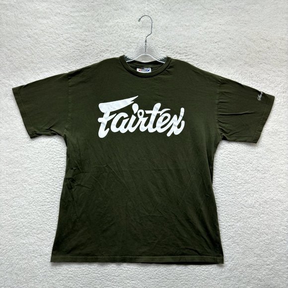Fairtex | Shirts | Vintage Fairtex Tshirt Xl Mens Green Muay Thai ...